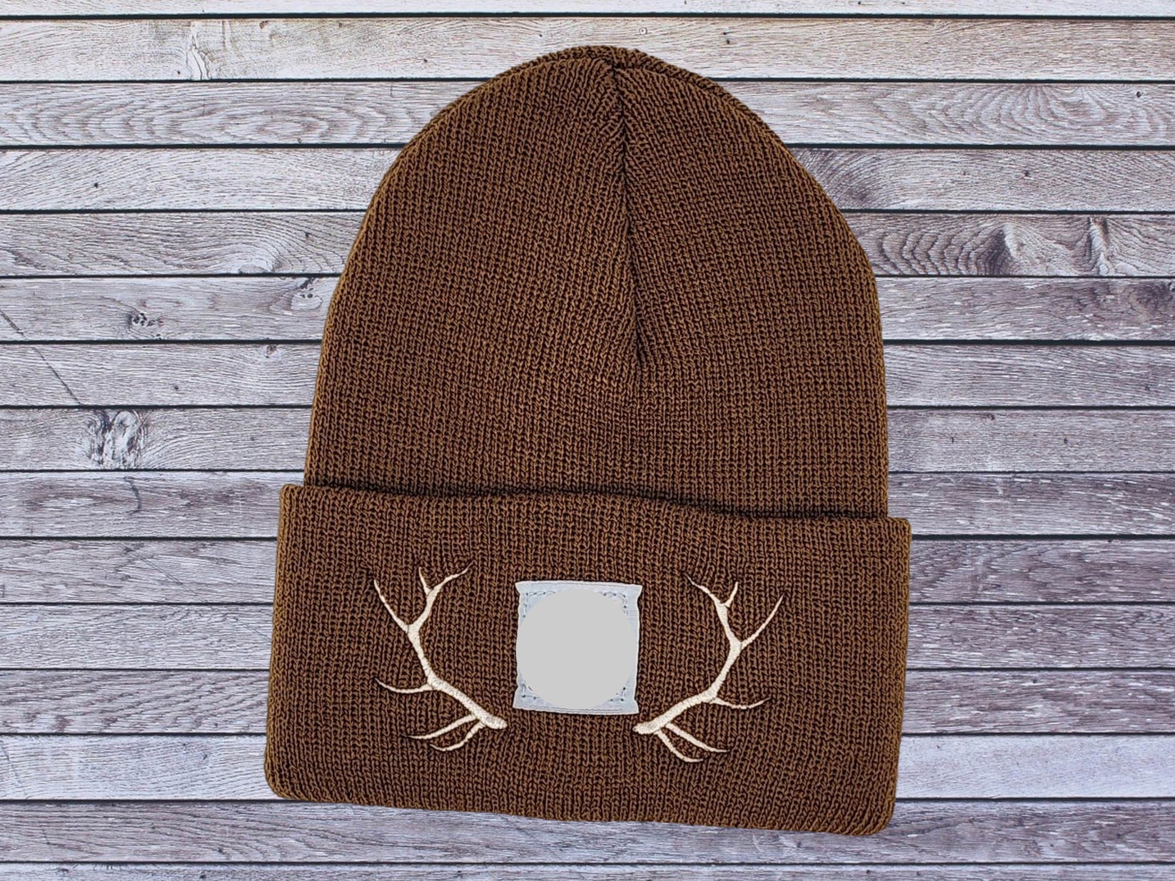 TODDLER/BABY Moose Deer or Elk Antler beanie Embroidered Boy's Winter ...